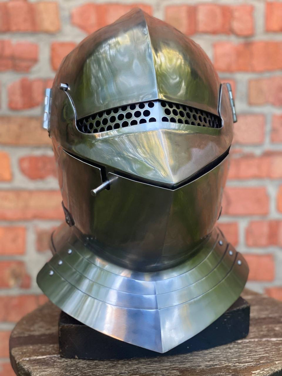 Armet “Victor” SCA version with perforated eyes – Master Uley