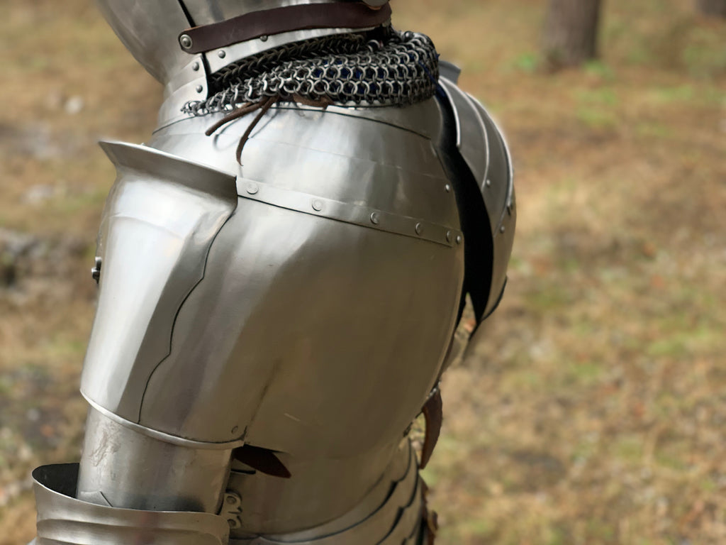Plate shoulders “Flemish Knight” for jousting(tempered) – Master Uley