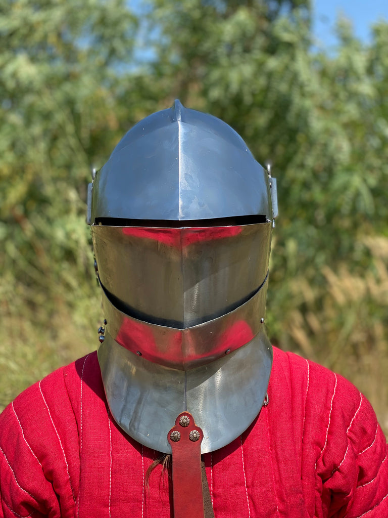 Heavy tournament Armet for jousting “Steel Frog” – Master Uley