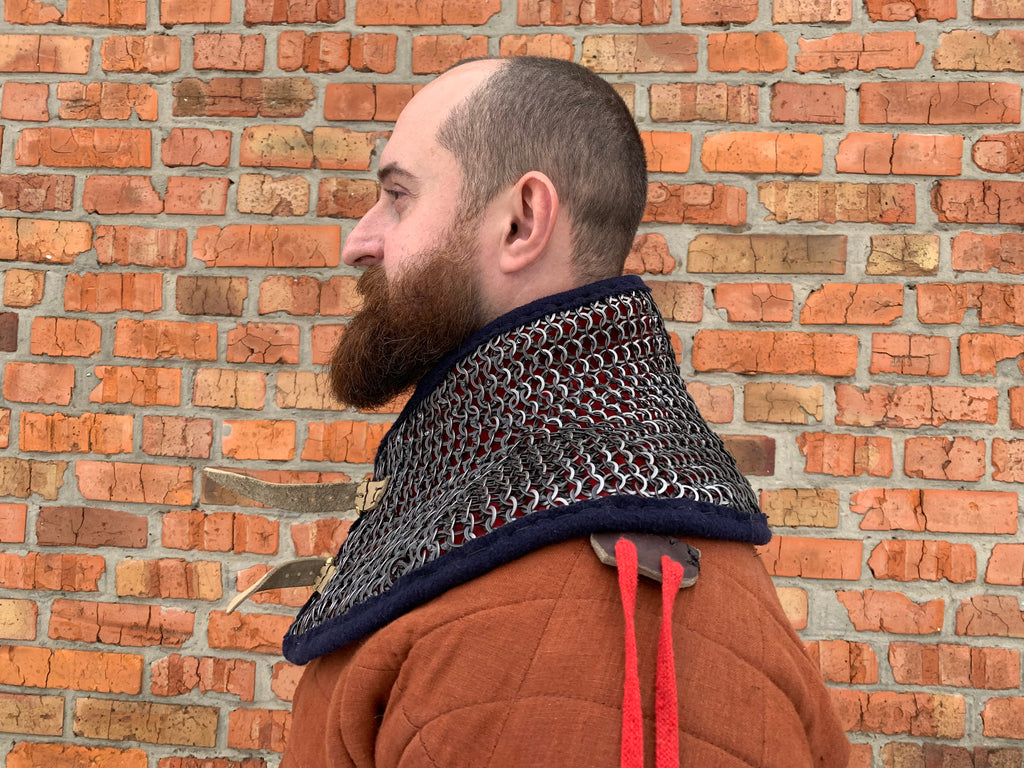 Chain mail gorget with padded – Master Uley