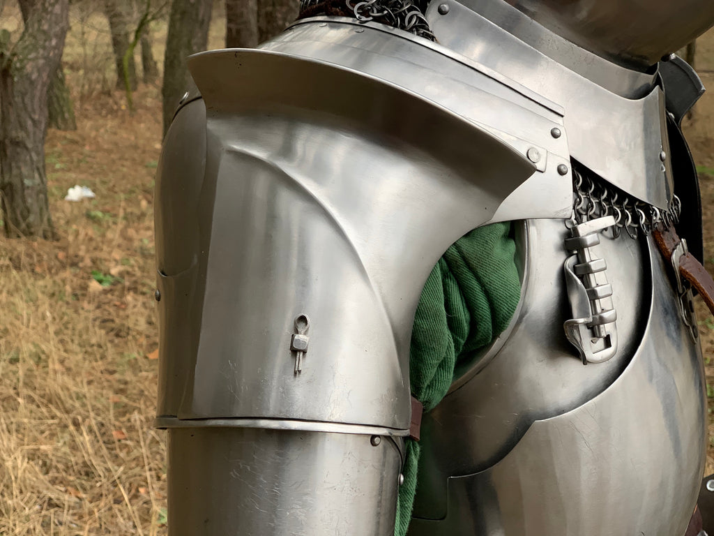 Plate shoulders “Flemish Knight” for jousting(tempered) – Master Uley