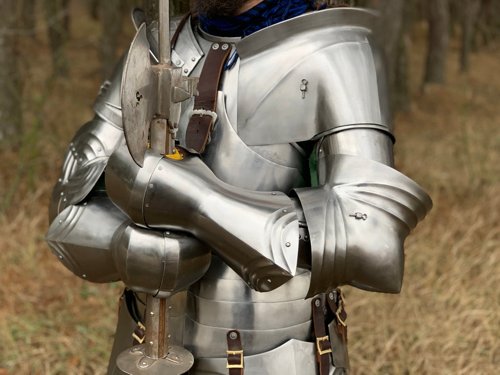 Plate shoulders “Flemish Knight” for jousting(tempered) – Master Uley