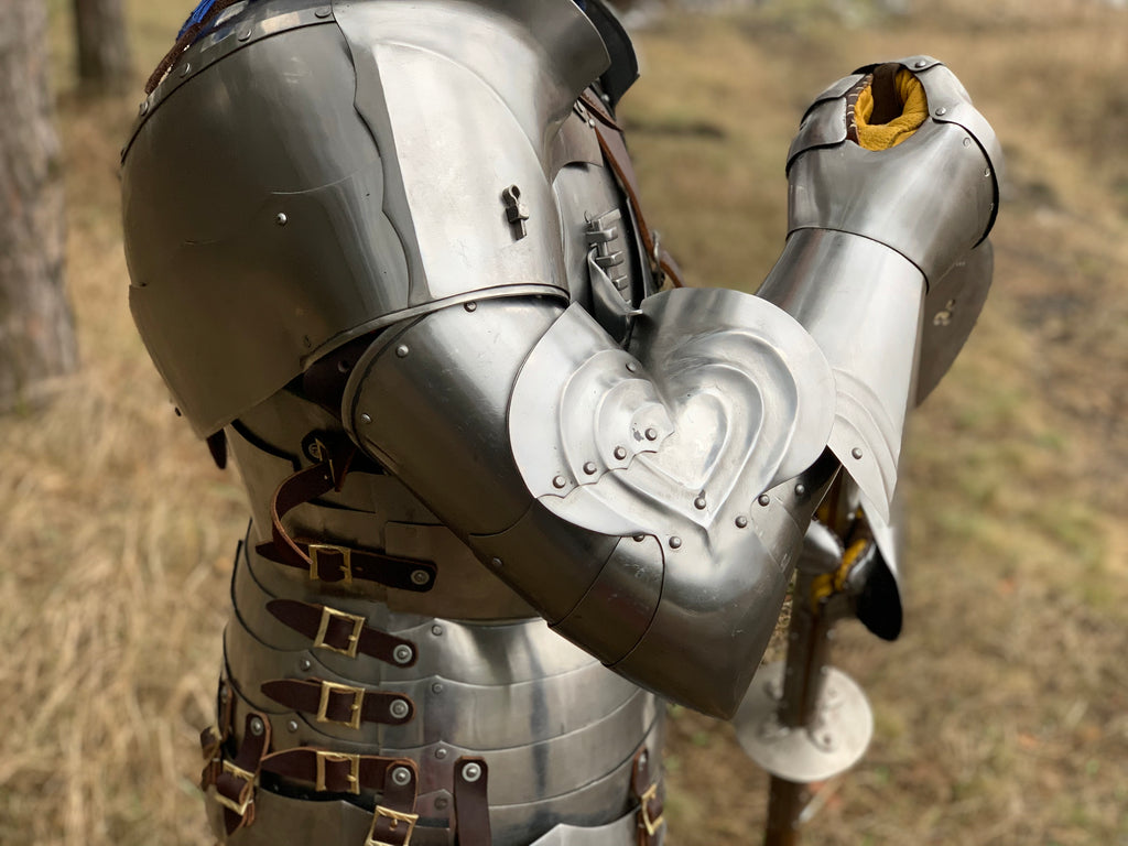 Plate shoulders “Flemish Knight” for jousting(tempered) – Master Uley