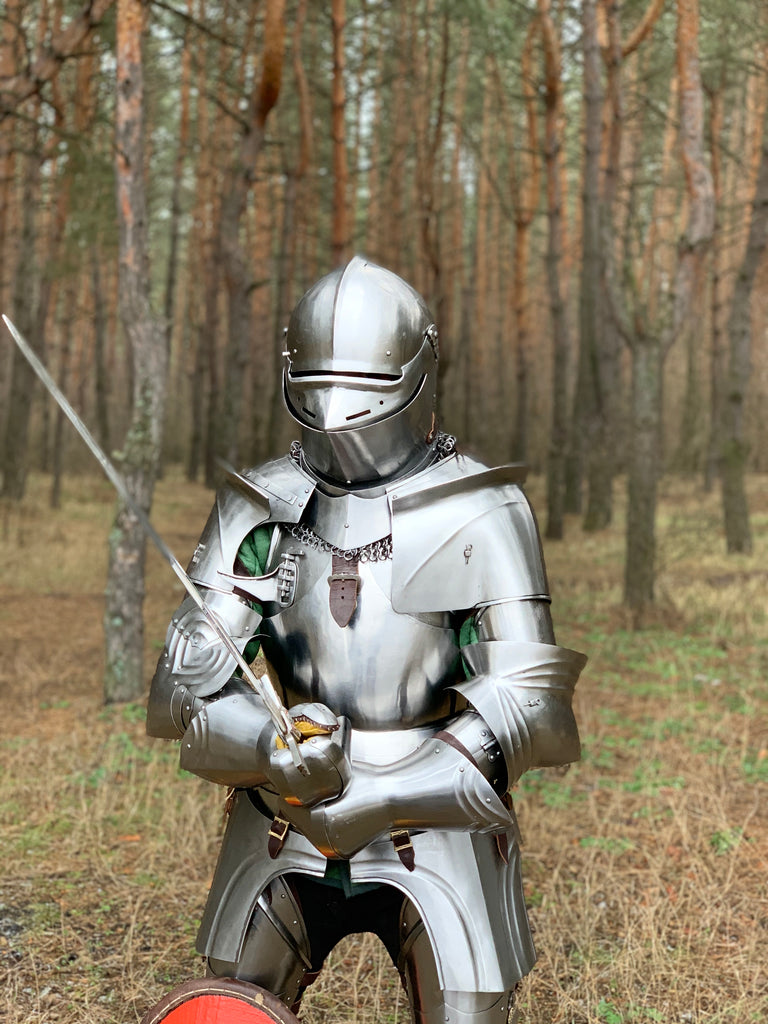 Milan armor set «Royal Flemish Knight» for jousting (tempered steel se ...