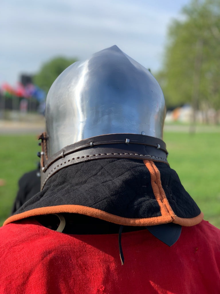 Heraldic Wolf ribs bacinet – Master Uley